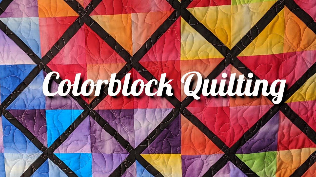 Colorblock Quilting - YouTube