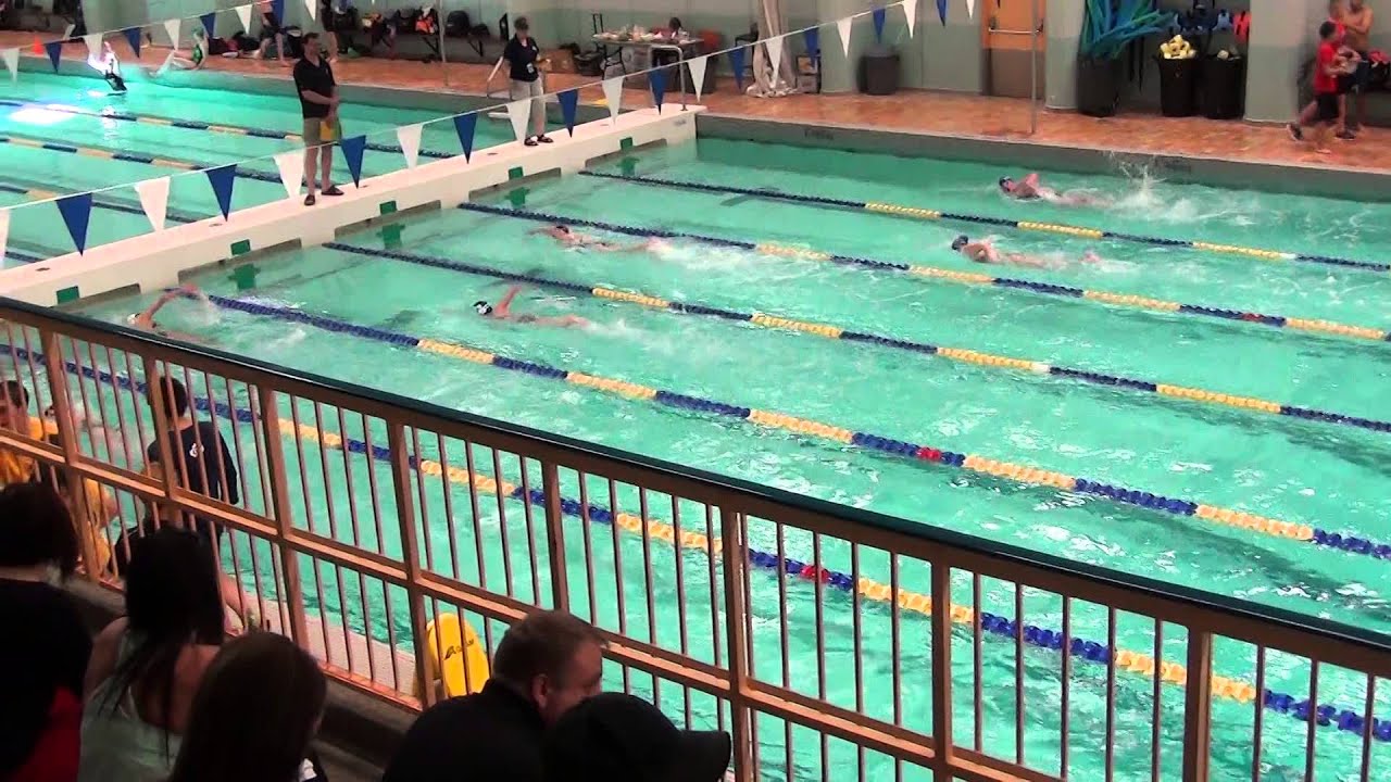 2014 June 8 Jing Jing 100M Free Alberta Summer Games Trials Nait Pool ...