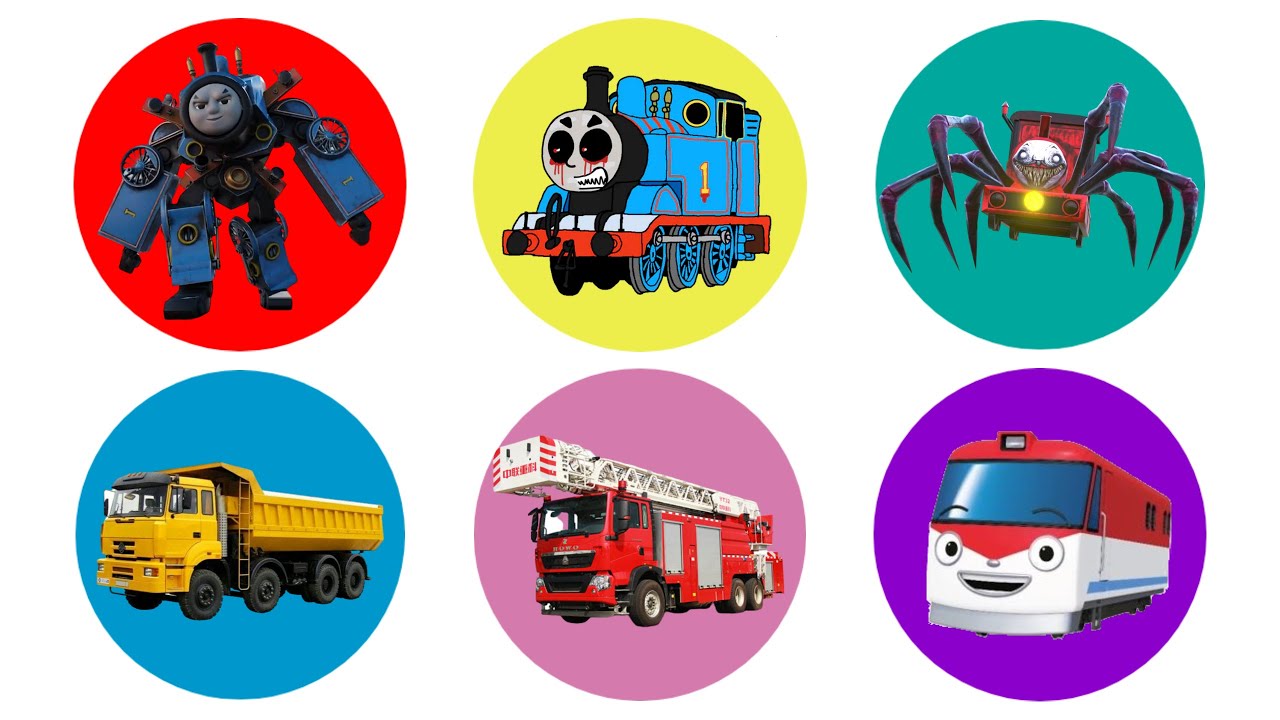 Tebak gambar kereta Thomas exe, Robot Thomas, Choo Choo Charles, Dump ...