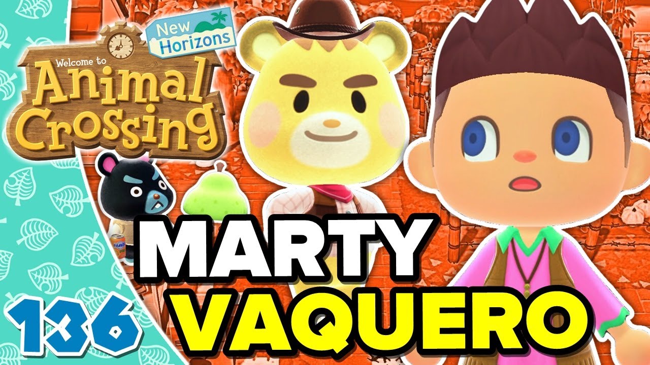MARTY EL VAQUERO DEL SALVAJE AGUACATE! ANIMAL CROSSING NEW HORIZONS ...