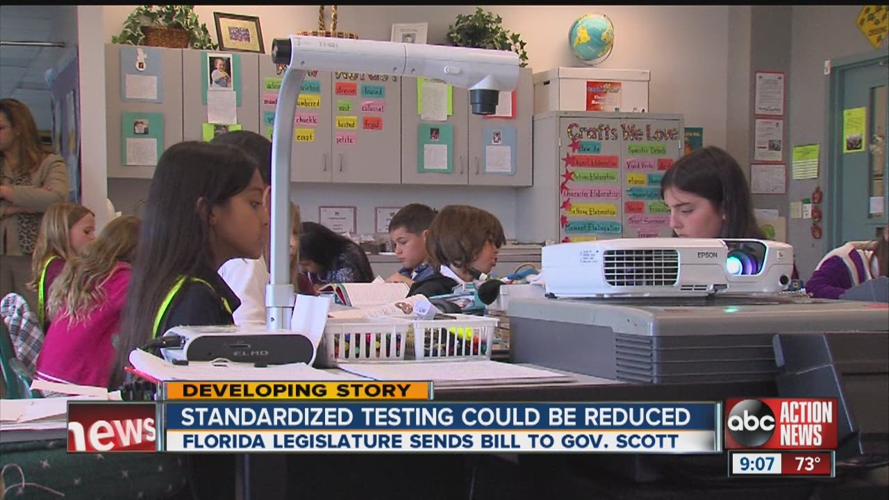 After backlash, Florida puts limits on standardized testing - YouTube