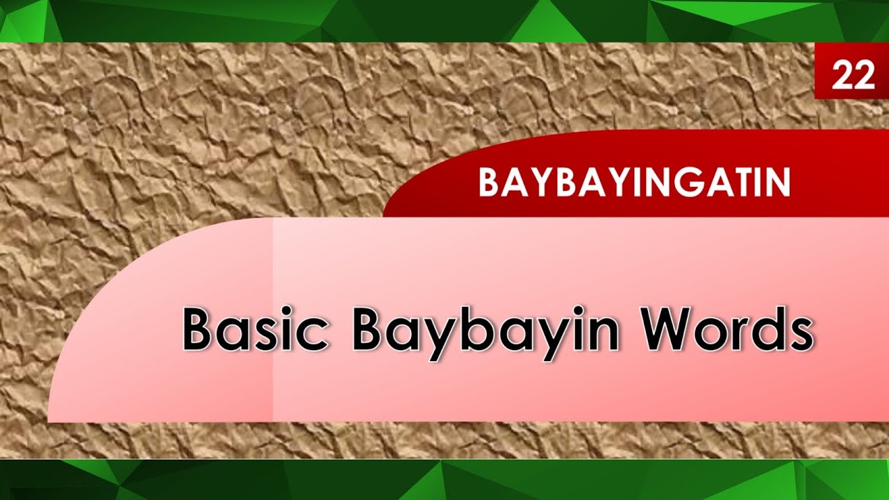 Basic Baybayin Words|ᜊᜌ᜔ᜊᜌᜒᜅ᜔ᜀᜆᜒᜈ᜔|#22 - YouTube