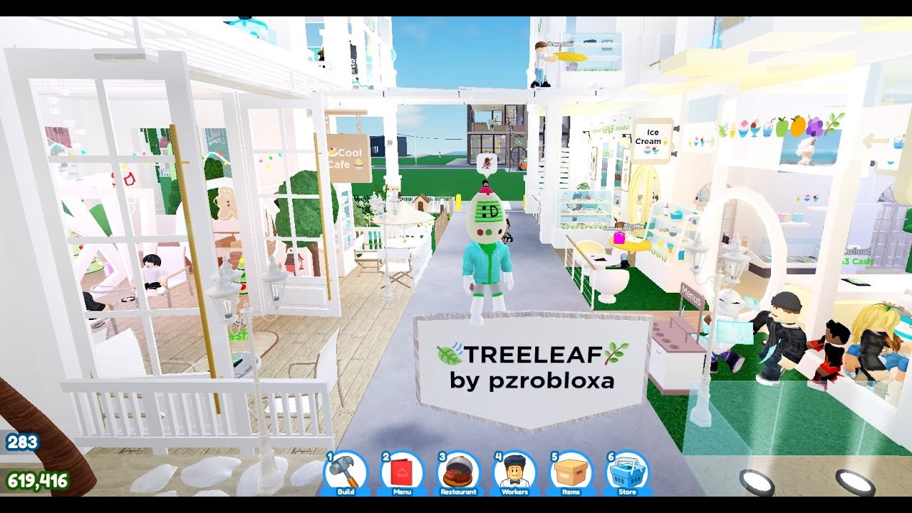 Restaurant Tycoon 2 - Modern Design Decorate Ideas TREELEAF Roblox - YouTube