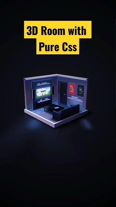 3D Room with Pure CSS #shorts #programming #css#trendingshorts # ...