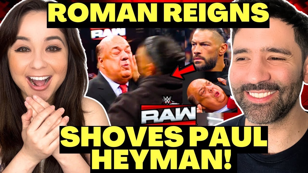 ROMAN REIGNS SHOVES PAUL HEYMAN ON WWE RAW BEFORE WRESTLEMANIA 41 ...