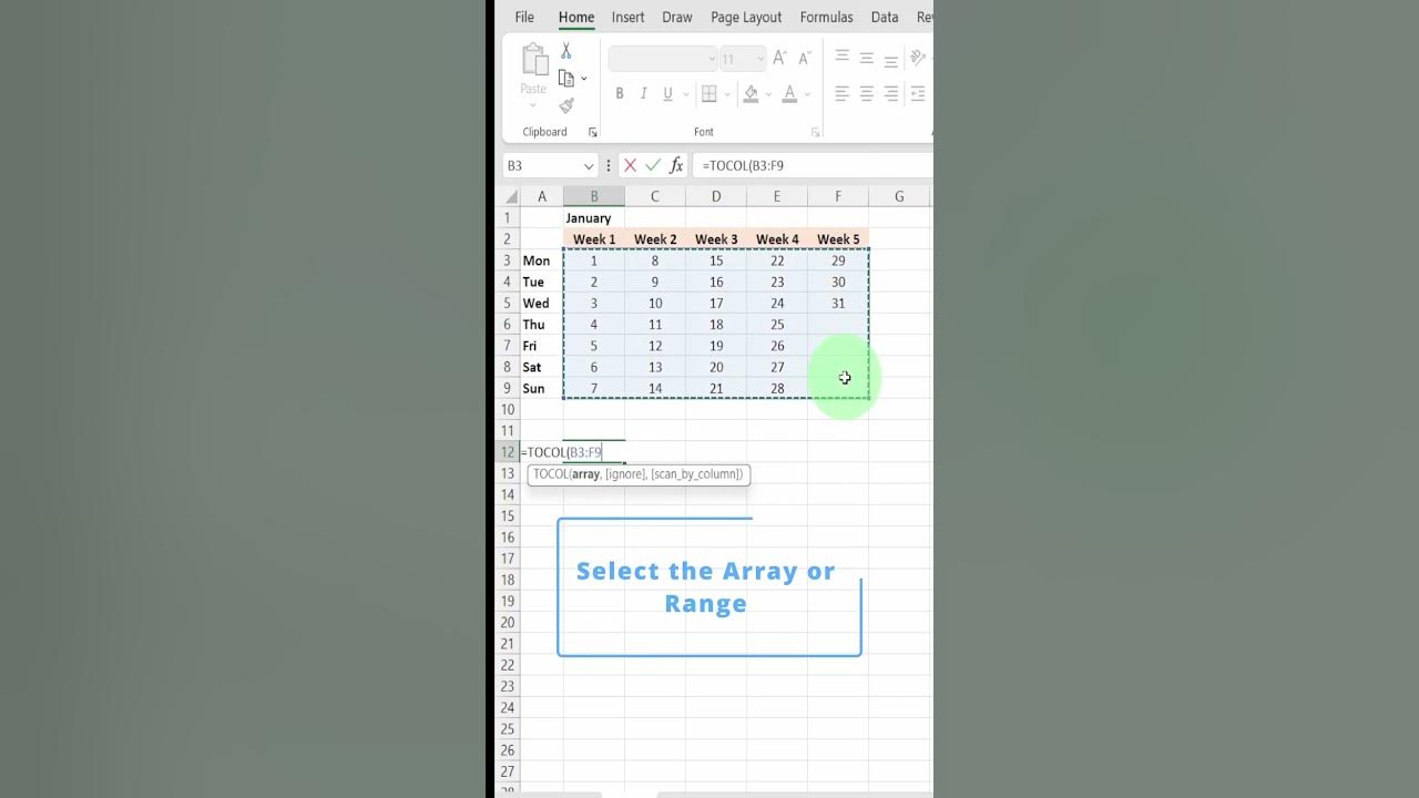 Quickly Move Data into Single Column with TOCOL (in 365) #excel #exceltips - YouTube