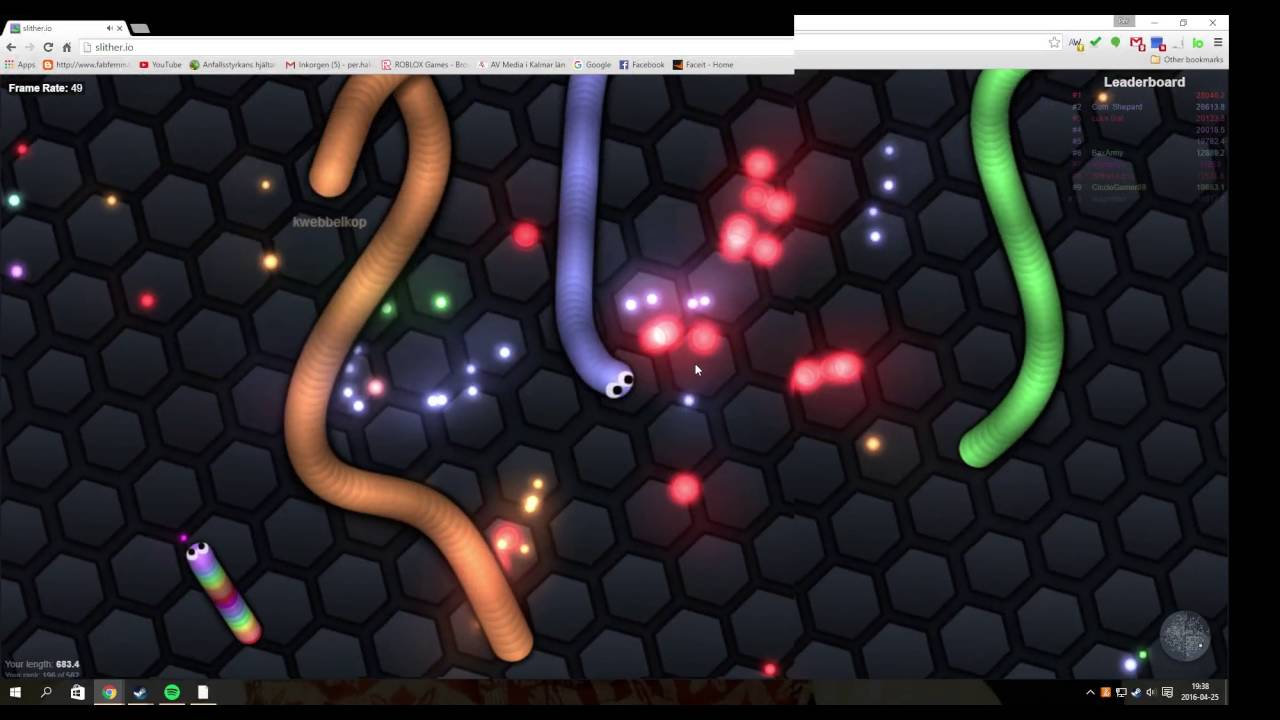 slither.io gameplay 1 - YouTube