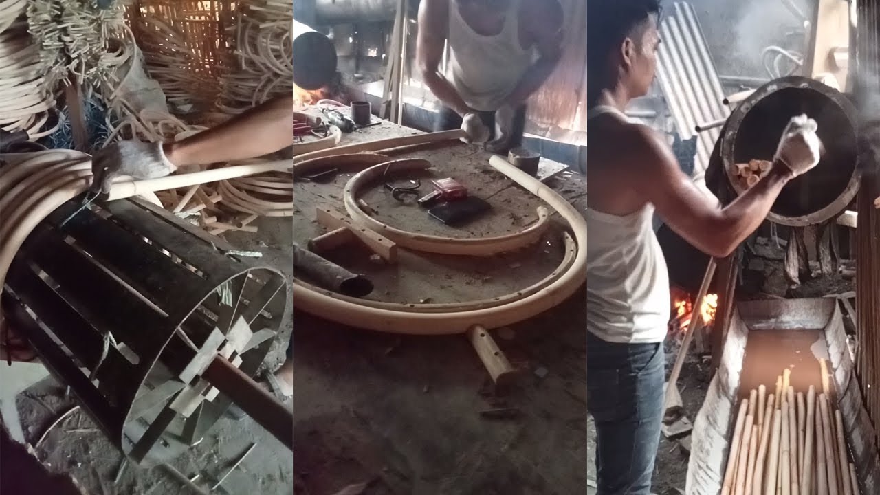 LUAR BIASA! Proses Mengesankan Pengrajin Rotan dalam Pembuatan Kursi ...