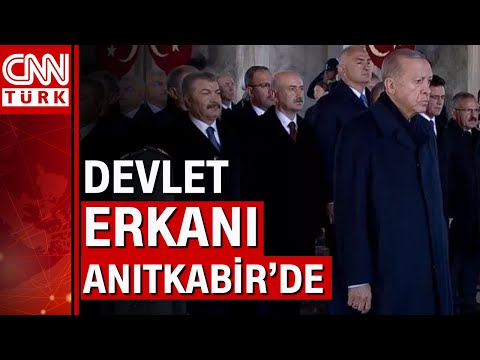 Cumhurbaşkanı Erdoğan ve devlet erkanı Anıtkabir'de!