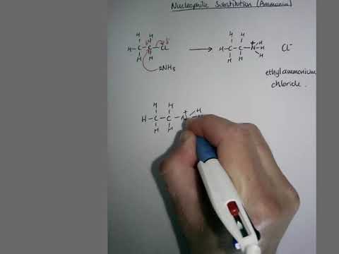 Nucleophilic Substitution (ammonia) - YouTube