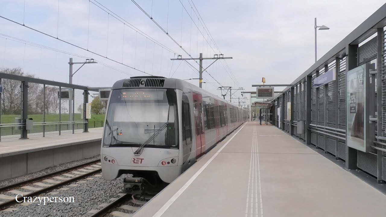 RET Metro Rotterdam Marconiplein - Steendijkpolder Maassluis 2021 - YouTube