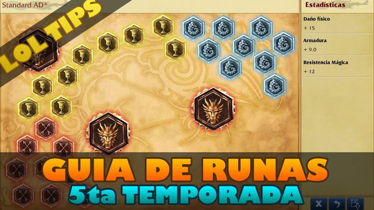 LoL Tips | Guia de Runas 5ta Temporada - League Of Legends - YouTube