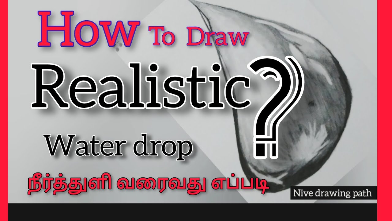 #How to Draw Realistic Water Drop Step by step #Realistic Water Drop # ...