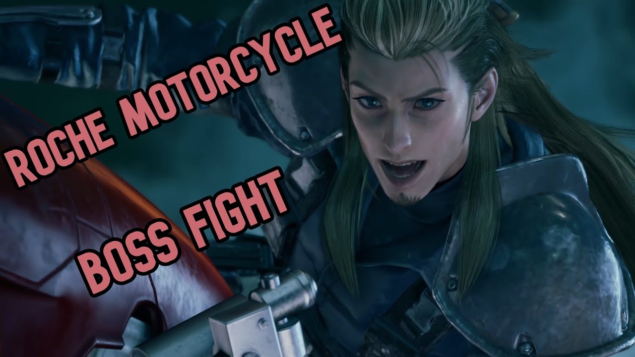 Final Fantasy 7 Remake | Boss Fight | Roche On Motorcycle - YouTube