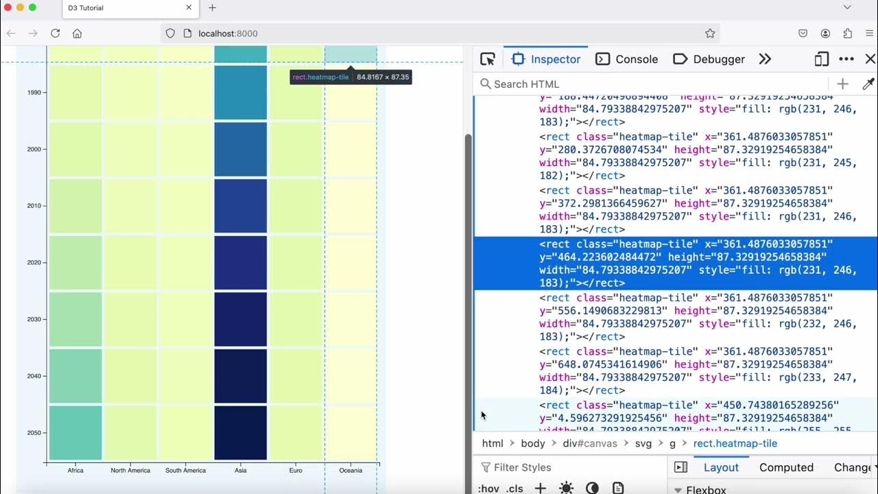 12 Creating Heat Maps in D3 - YouTube