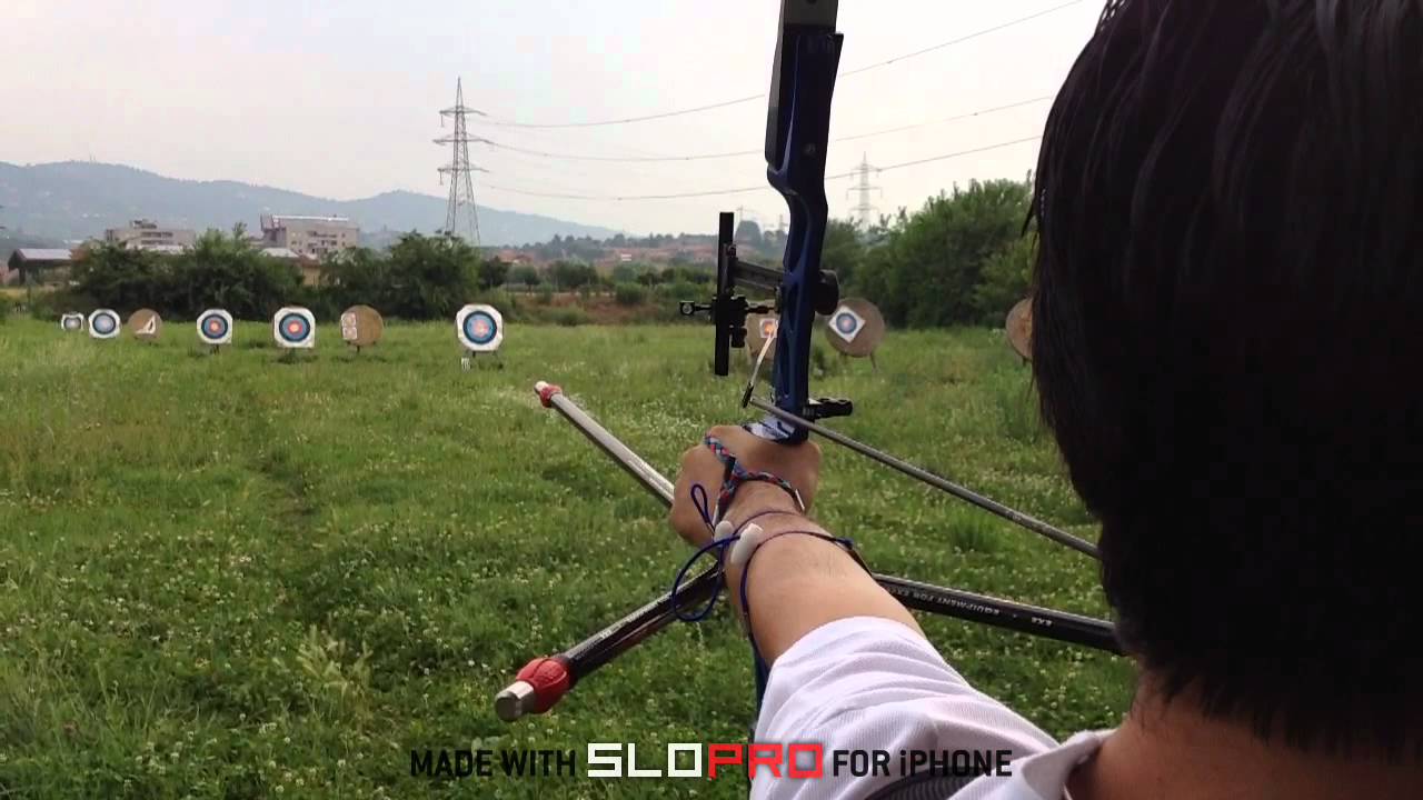 Tiro Con L'arco Slow Motion 70 Metri - YouTube