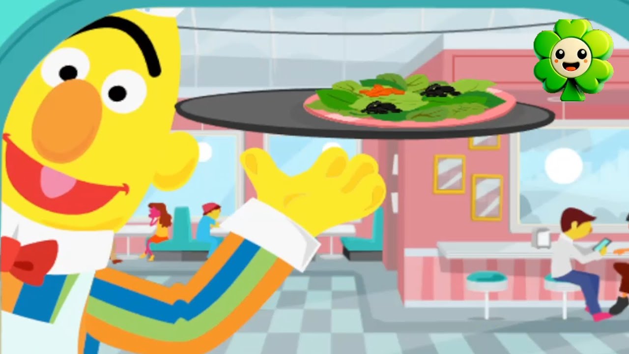 Sesame Street Games Episodes 318 Super salad diner - YouTube