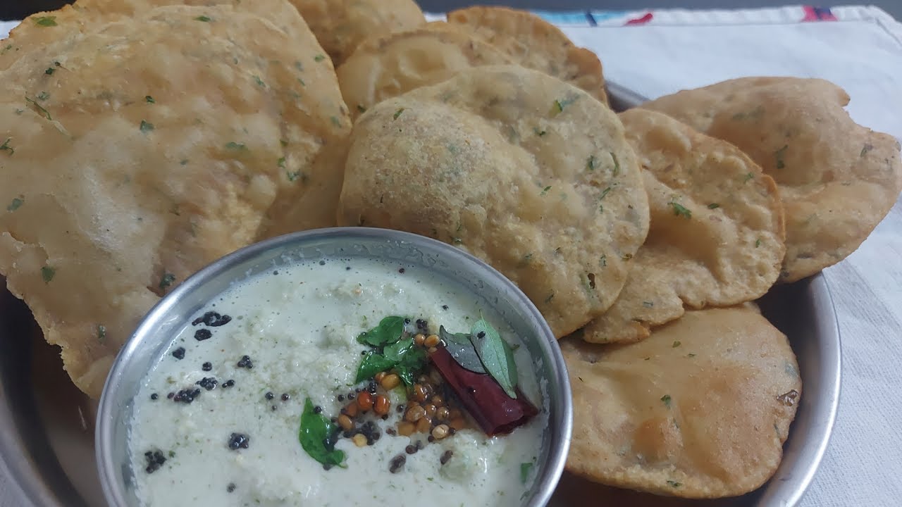 White Channa Poori || வெள்ளை கொண்டக்கடலை பூரி || #recipe - YouTube