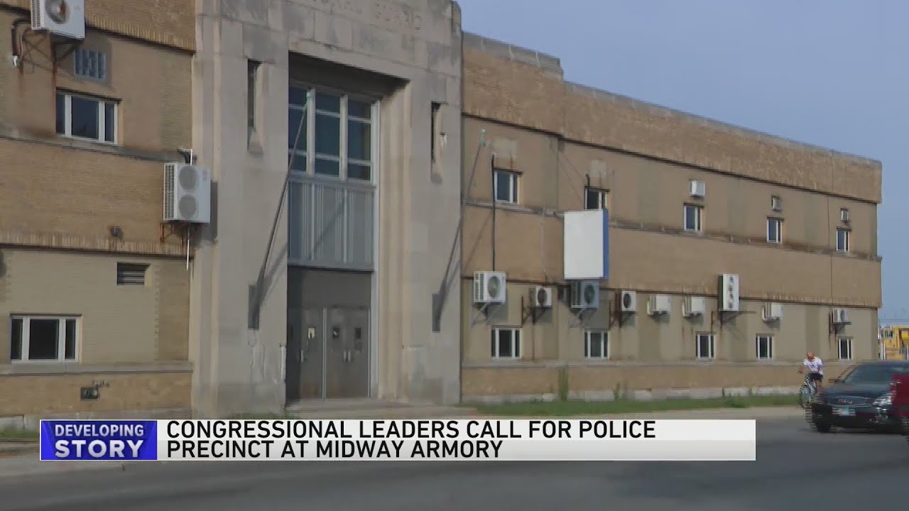 Congressional leaders call for police precinct at Midway Armory - YouTube