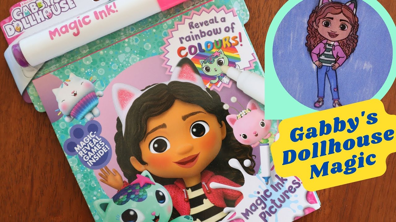 Magic Ink Pen Gabby's Dollhouse Connect the Dots with Gabby - YouTube