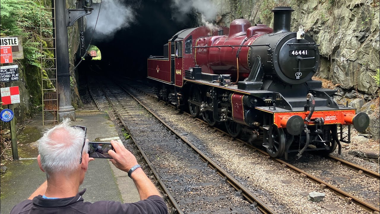 Steam Railways - LMS Ivatt Class 2 plus Lakeside Signal Box - YouTube