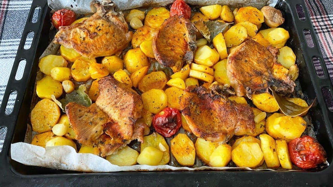TAVE ME PATATE, sekreti per nje tave te shijshme dhe nje mish te bute ...