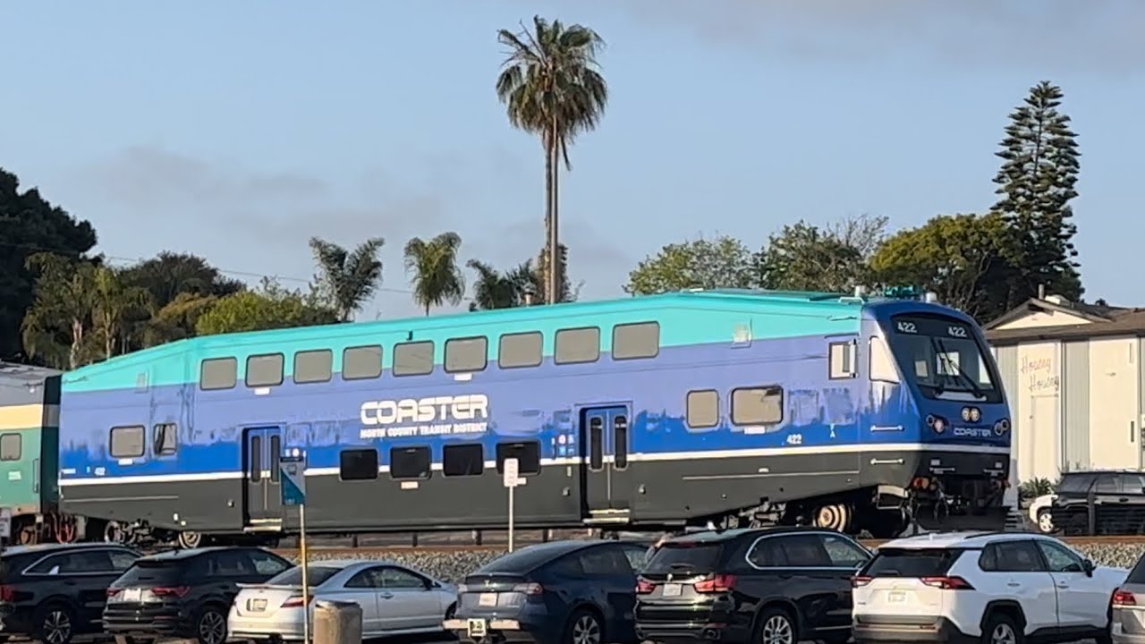 NEW COASTER CAB CAR LEADING TEST TRAIN!!! (2024) - YouTube