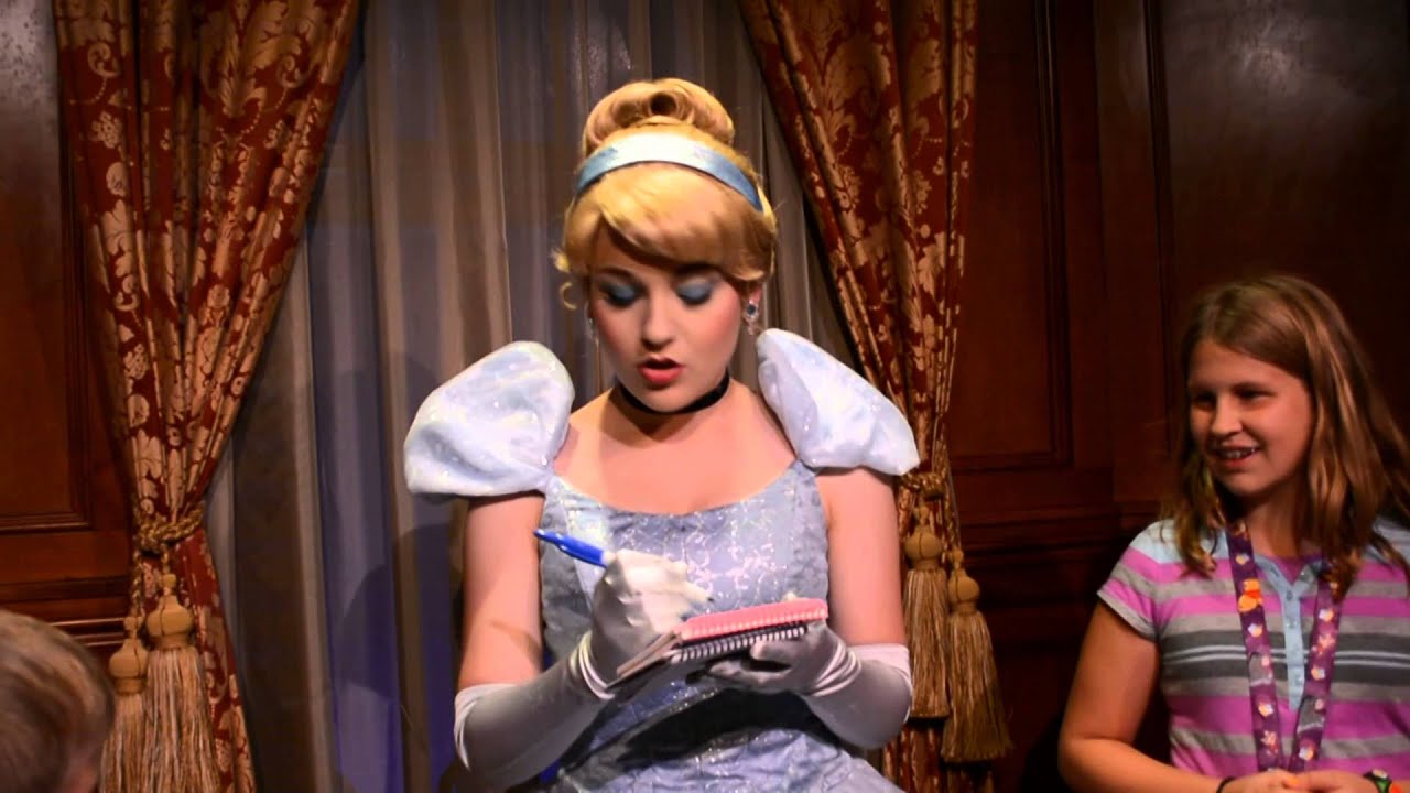 Disney World Magic Kingdom Meeting Cinderella - YouTube