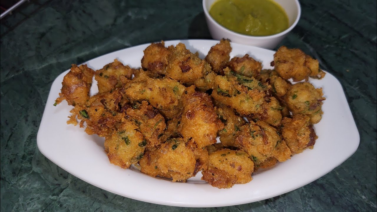 Leftover Rice Pakoda ~ Chawal Pakoda Recipe ~ Pakoda Recipe ~ Bache Hue ...