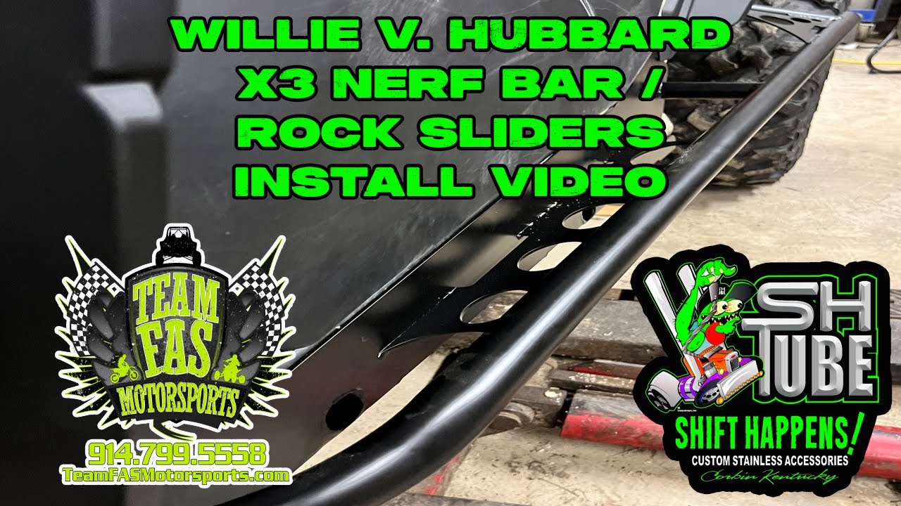 Willie V Hubbard | SH Tube Can Am X3 Nerf Bar / Rock Sliders Install ...