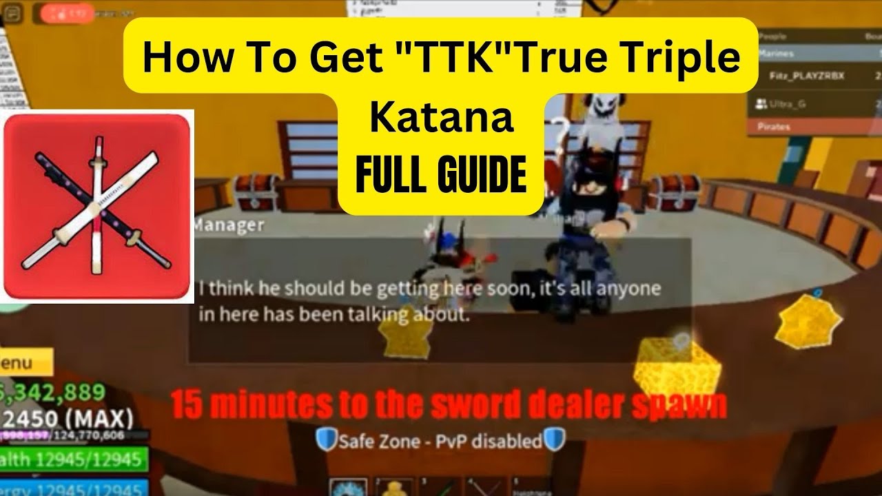 How To Get True Triple Katana ''TTK'' (FULL GUIDE) In Blox Fruits In ...