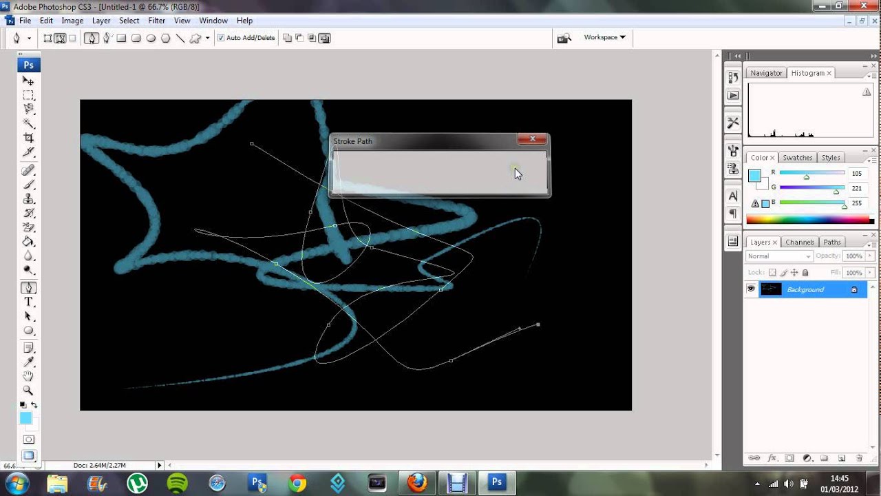 How to do Simple Stroke Paths in Photoshop. - YouTube