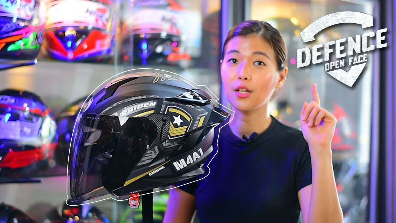 𝗞𝗥𝗘𝗬 : รีวิวหมวก RAIDEN model DEFENCE OPEN FACE - YouTube