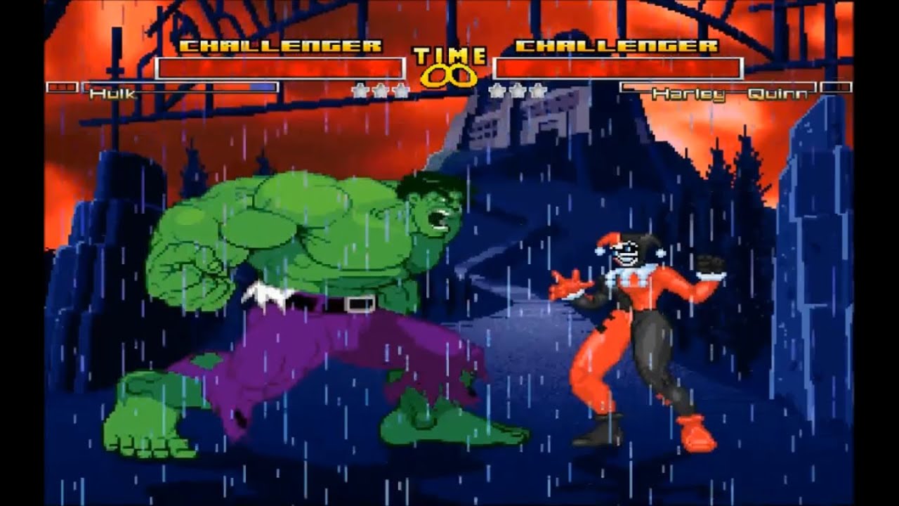 Mugen : Hulk (Marvel) Vs Harley Quinn (Dc Comics) (Request) - YouTube