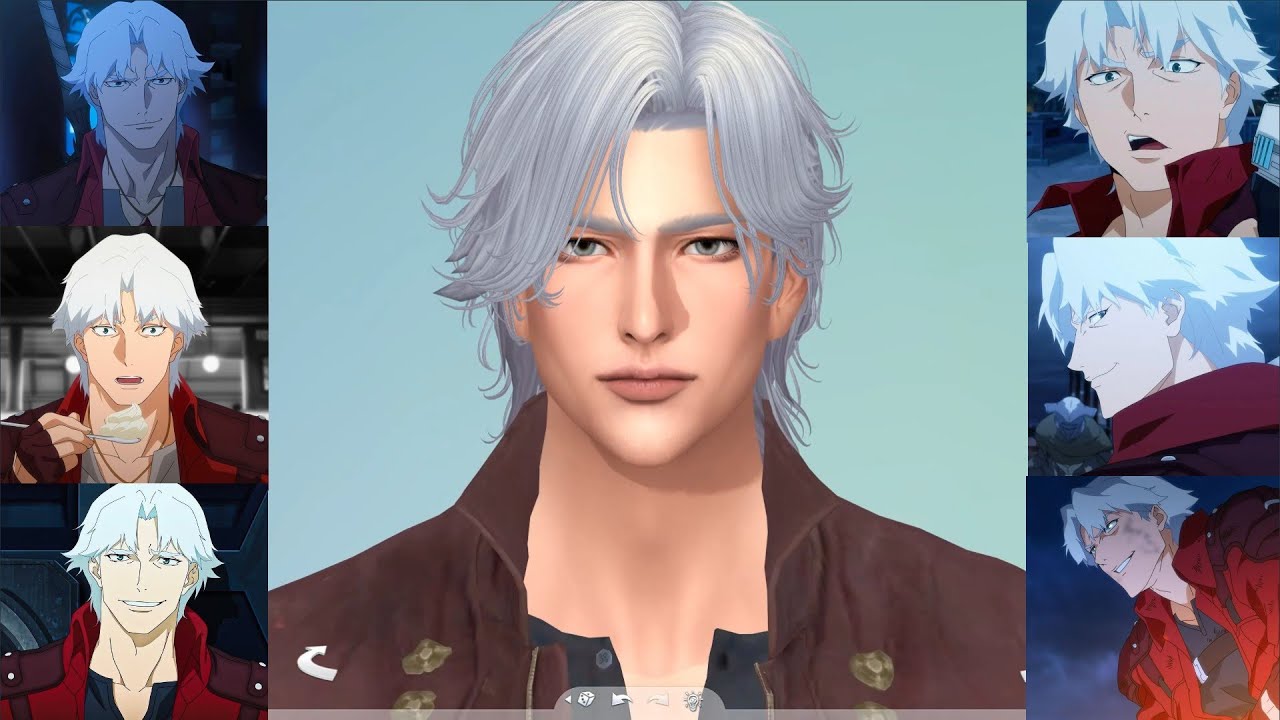 The sims 4 สร้างตัวละคร Dante Sparda - Devil May Cry (Free Tray) - YouTube