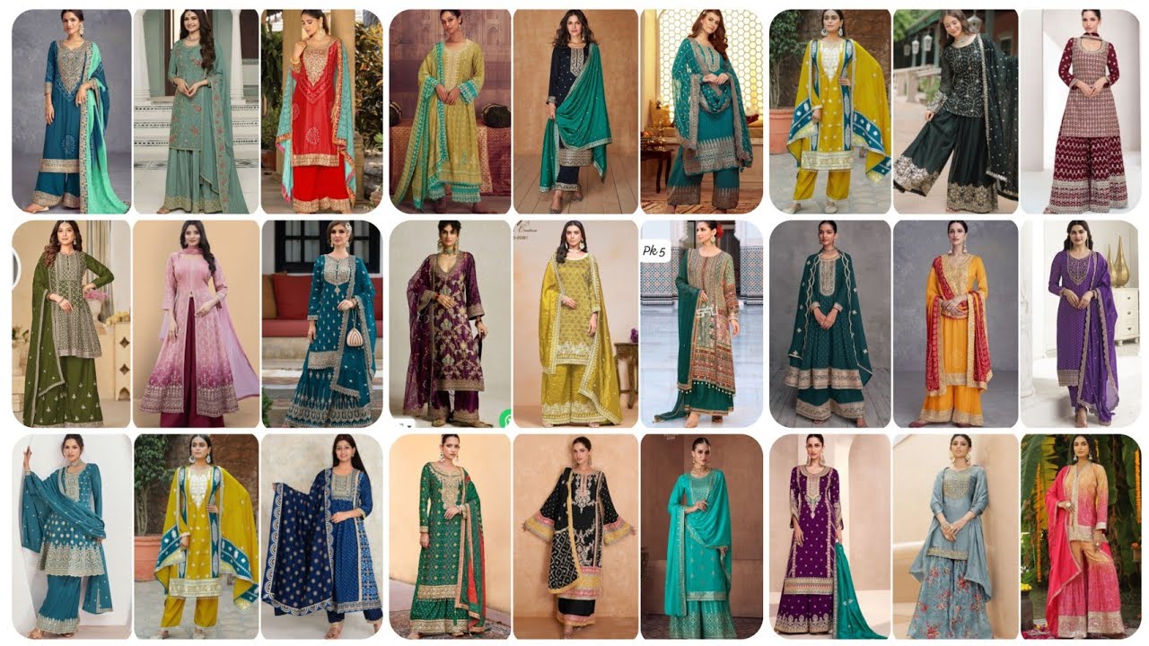 💕💕 Stylish 30+ Party Wear Pallazo Suit Design l Boutique Style Designer ...