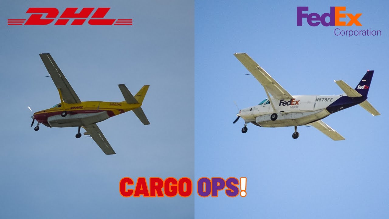 Double Cessna 208B Super Cargomaster's Departing Grenada | FEDEX X DHL ...