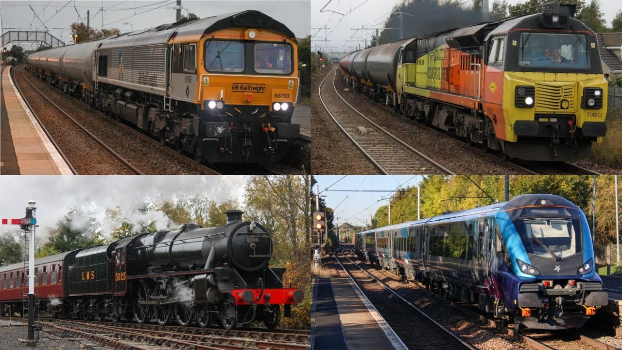 Locomotive Hauled Trains Around Scotland - October 2021 - YouTube