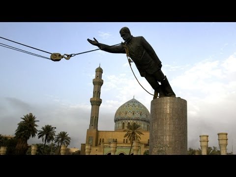 "Ik trok het beeld van Saddam Hoessein om" - YouTube