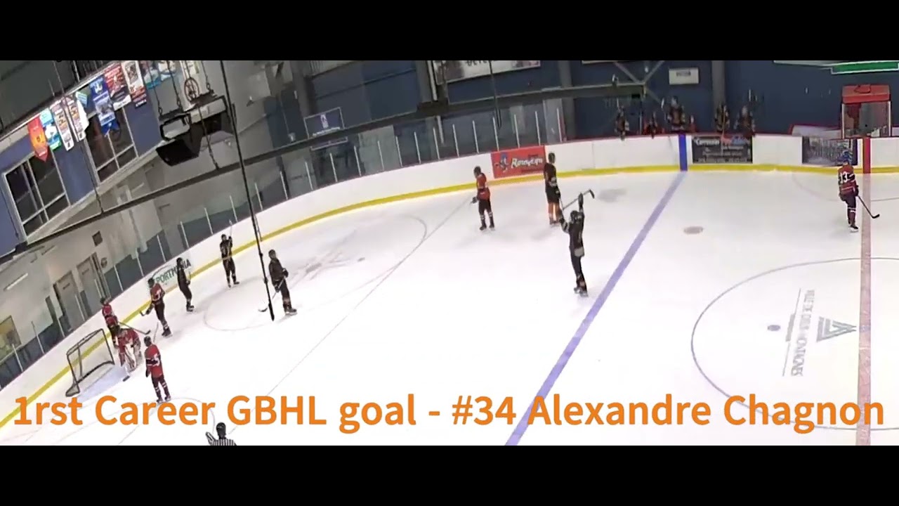 1rst Career GBHL goal - #34 Alexandre Chagnon - YouTube