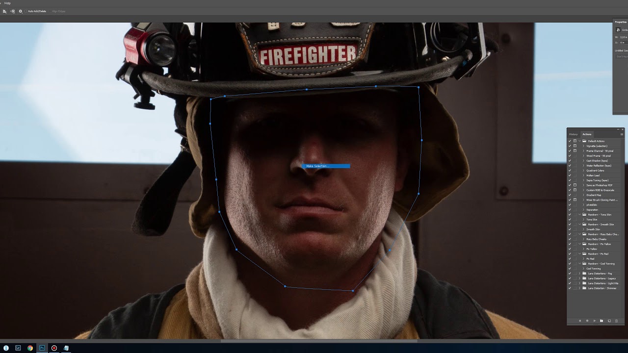 Photoshop composite tutorial - firefighter! - YouTube