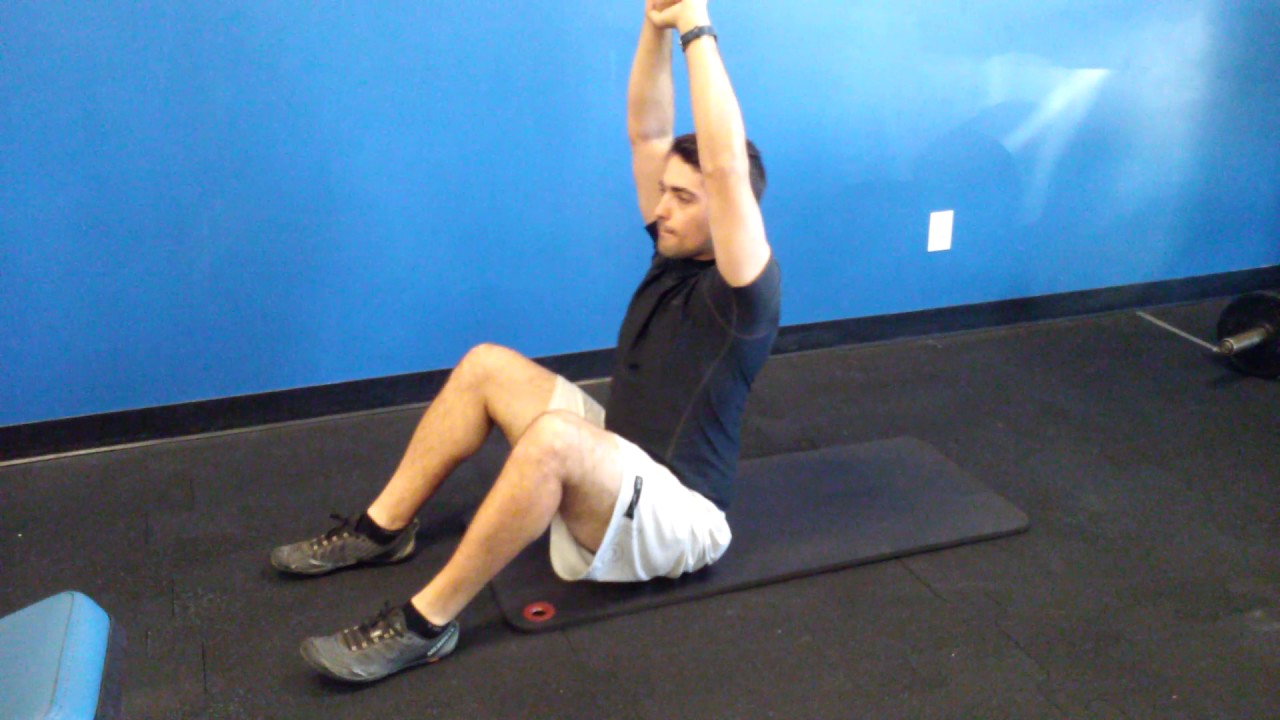 Full Sit-ups, Hands Overhead, Male - YouTube
