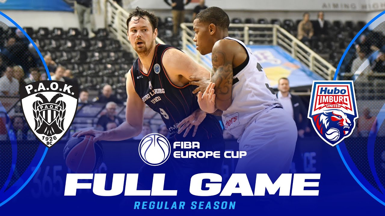 PAOK mateco v Hubo Limburg United | Full Basketball Game | FIBA Europe ...