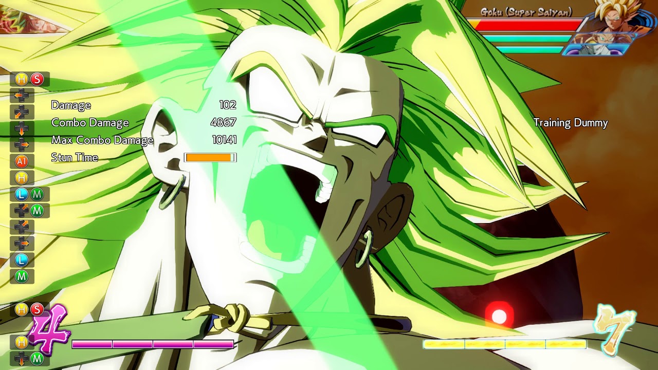 Dragonball Fighter Z: Broly TOD with Spark 5 bars with SSJ Goku ...