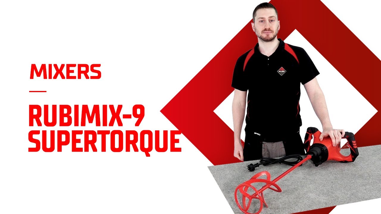 RUBIMIX 9 SUPERTORQUE, RUBI's Highest Torque Mixer - YouTube