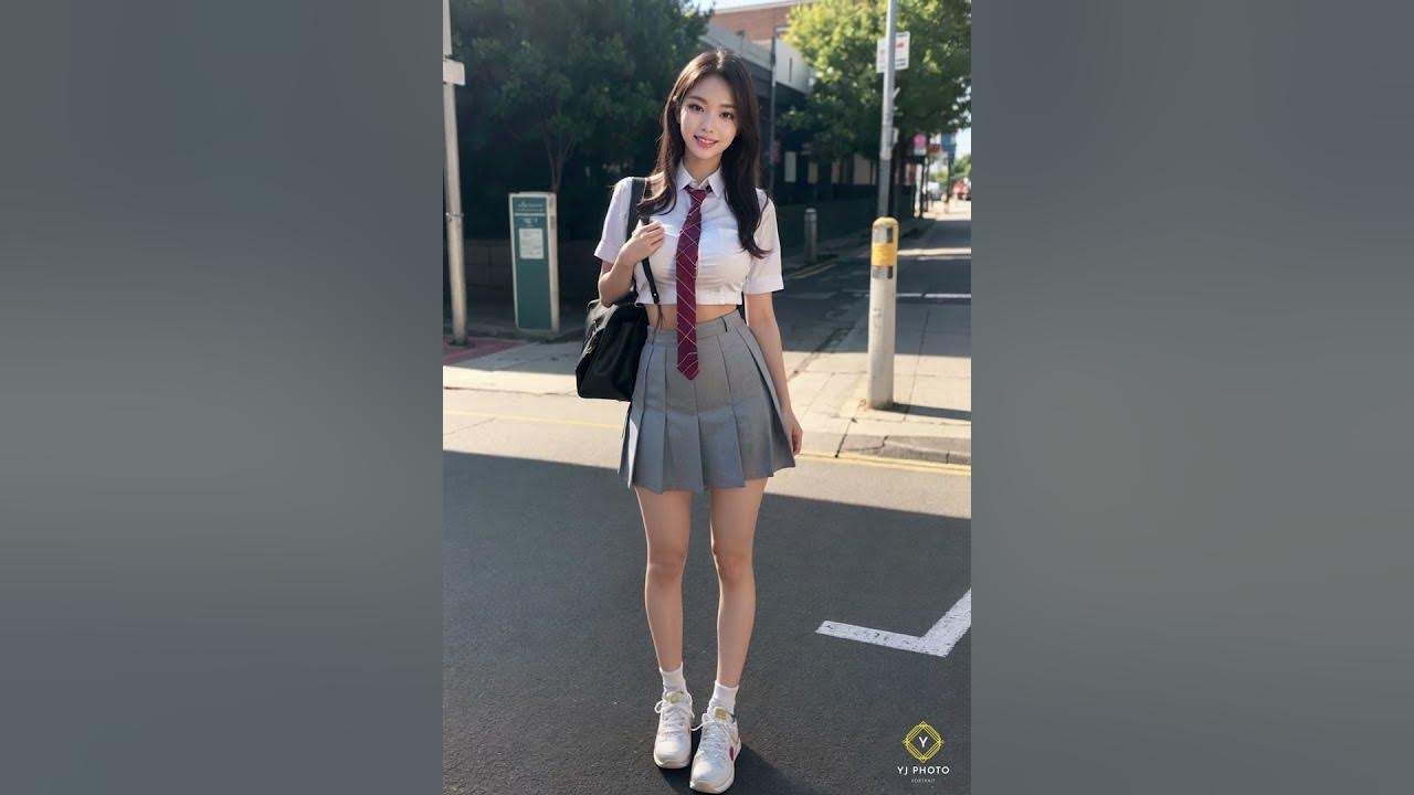 [4K] Ai 룩북 교복 세로영상 / Lookbook School Uniform / JK制服 (Vertical Ver) - YouTube