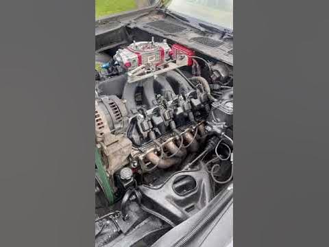 LT heads on Carbureted LS engine - YouTube