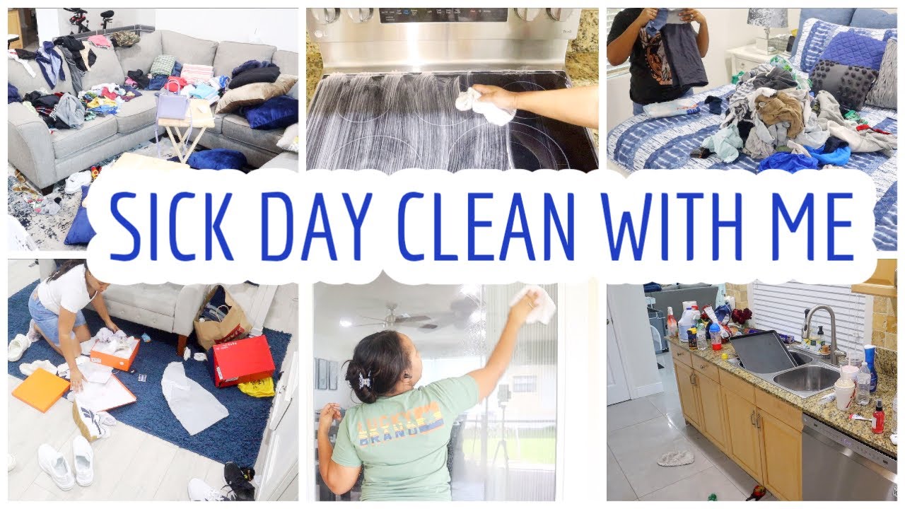 🤢 3 DAYS OF DEEP CLEANING WHILE SICK 🤢 | CLEANING MOTIVATION | CLEAN ...