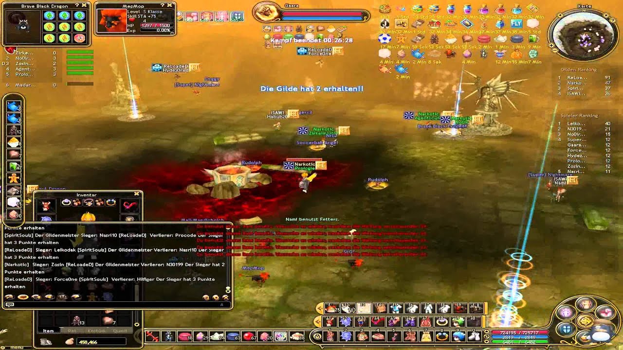Flyff Guild War Murano 08.03 Prologie PoV - YouTube