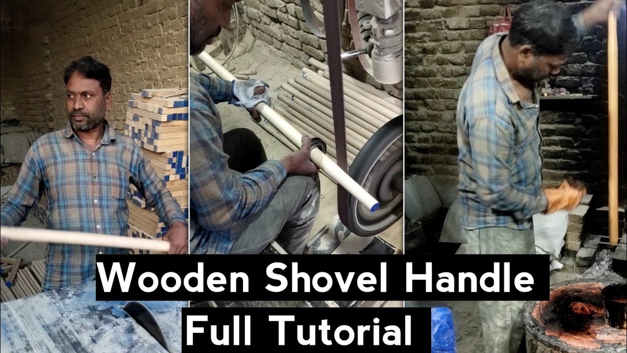 Wooden Handle Making Tutorial | Wooden Shovel Handle | belcha - YouTube